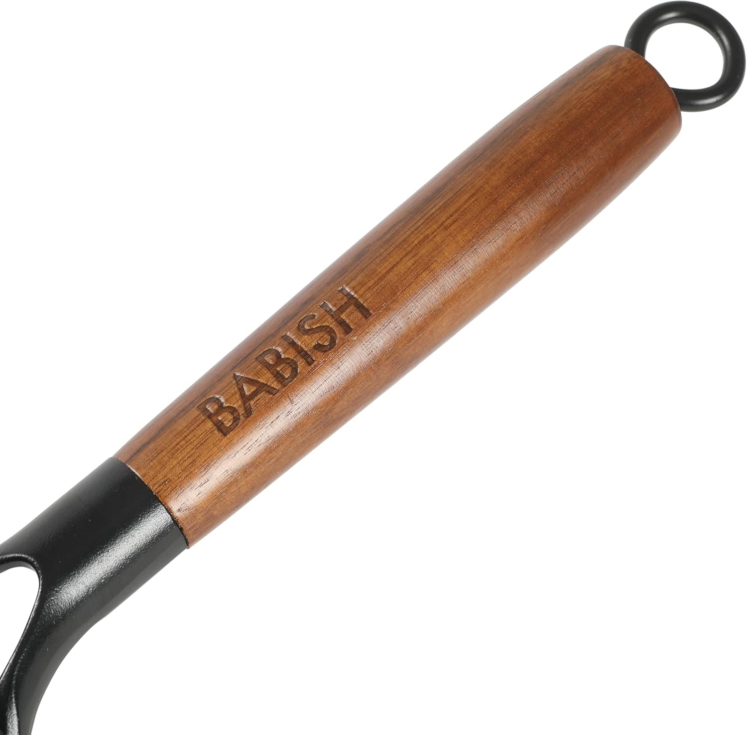 Babish 11 Inch Cast Iron Skillet with Wooden Handle, Pre-Seasoned ...