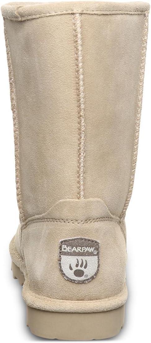 BEARPAW Unisex-Child Emma Toddler Zipper Mid Calf Boot(Lemon Pepper ...