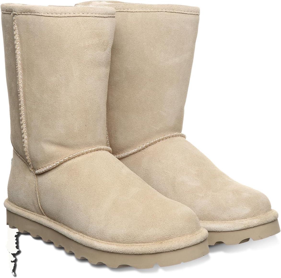 BEARPAW Unisex-Child Emma Toddler Zipper Mid Calf Boot(Lemon Pepper ...