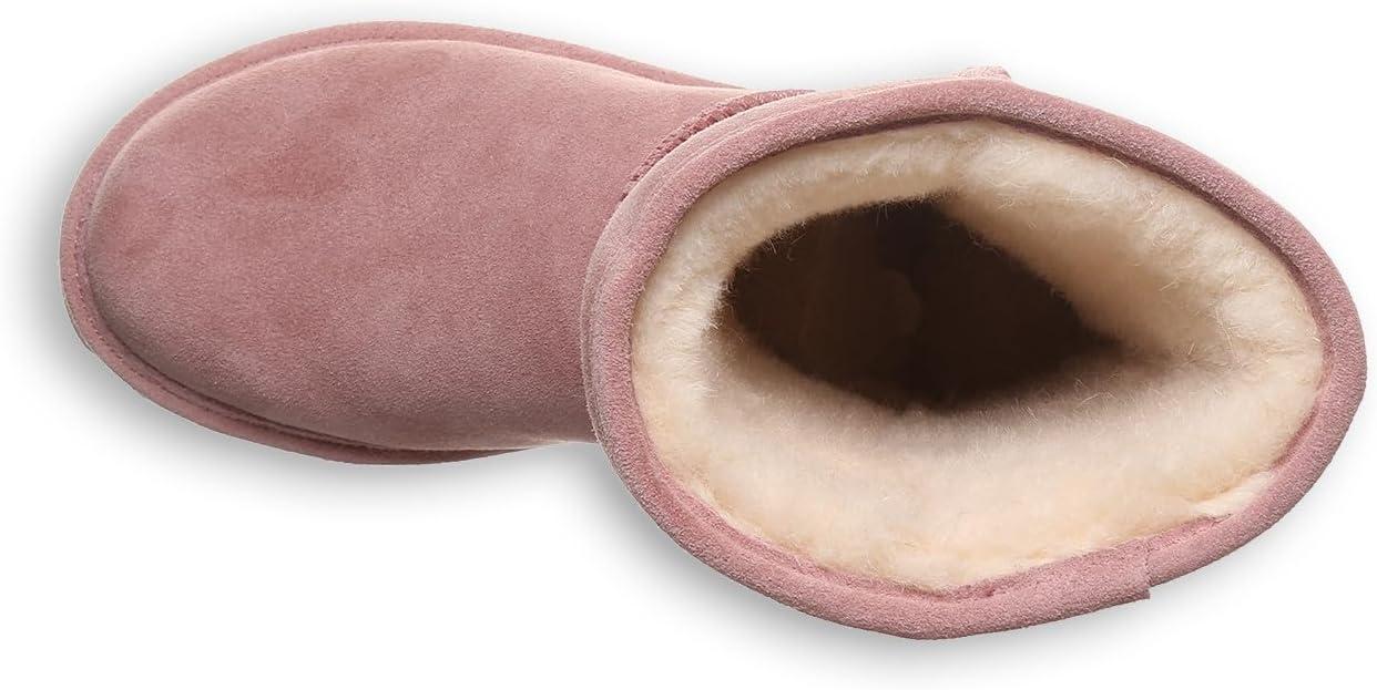 BEARPAW Women’s Elle Short Winter White Size 7 | Classic Suede Pull On ...