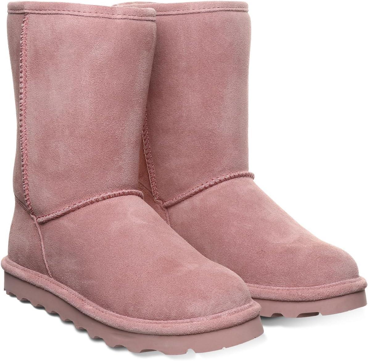 BEARPAW Women’s Elle Short Winter White Size 7 | Classic Suede Pull On ...