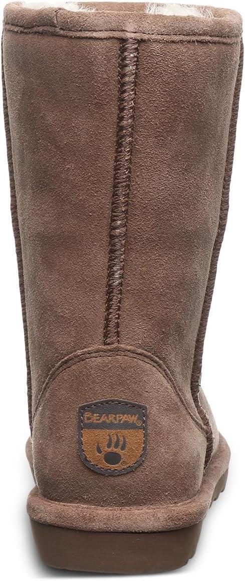 BEARPAW Women’s Elle Short Winter White Size 8 | Classic Suede Pull On ...