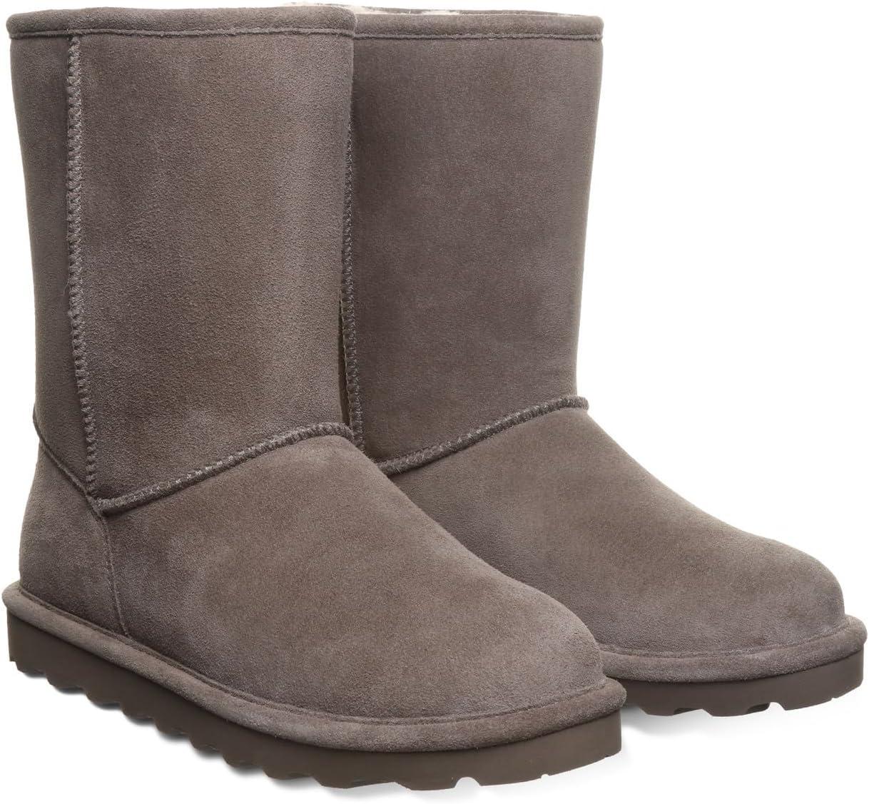 BEARPAW Women’s Elle Short Winter White Size 9 | Classic Suede Pull On ...