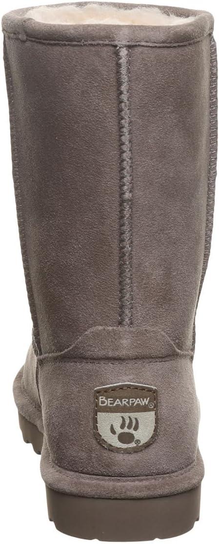 BEARPAW Women’s Elle Short Winter White Size 9 | Classic Suede Pull On ...