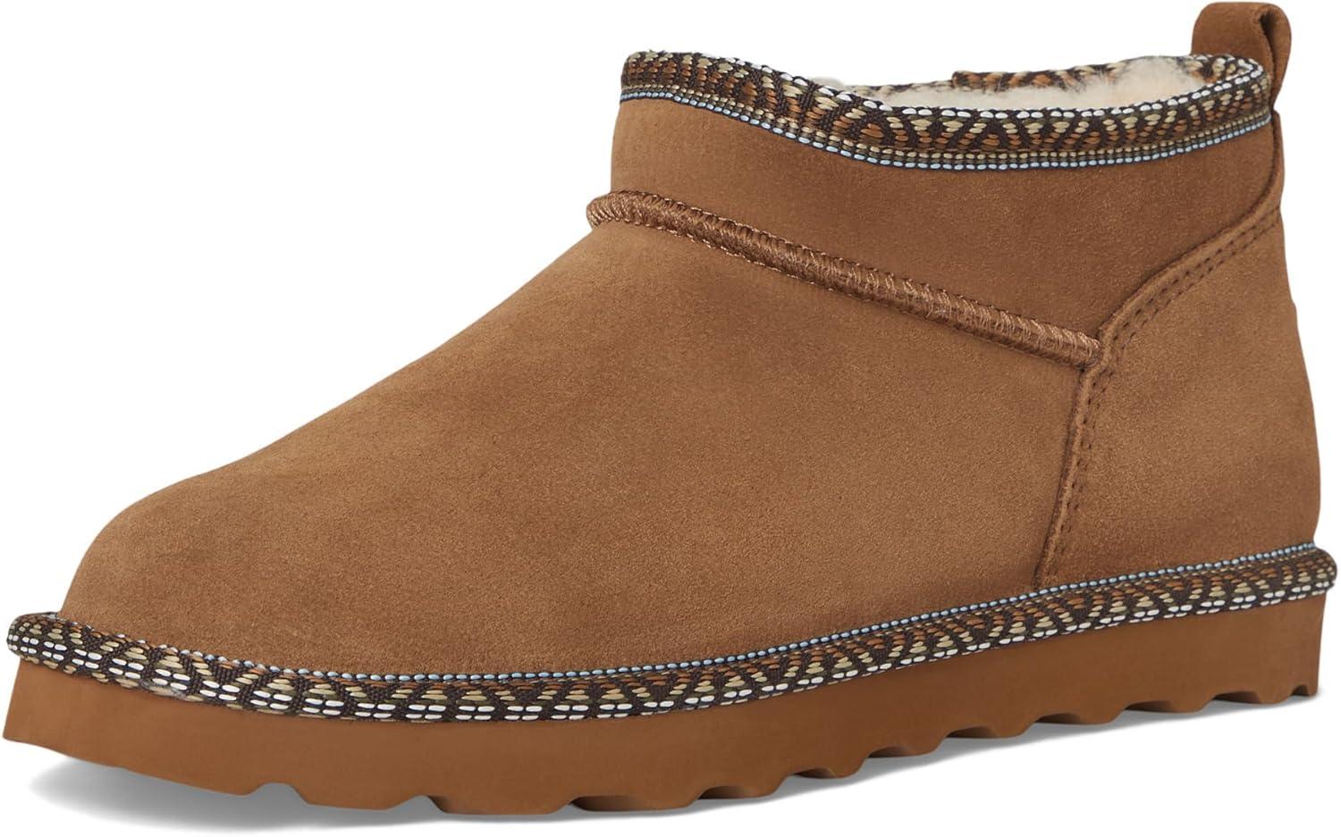 BEARPAW womens Super Shorty Deco II(Hickory II) - BEARPAW