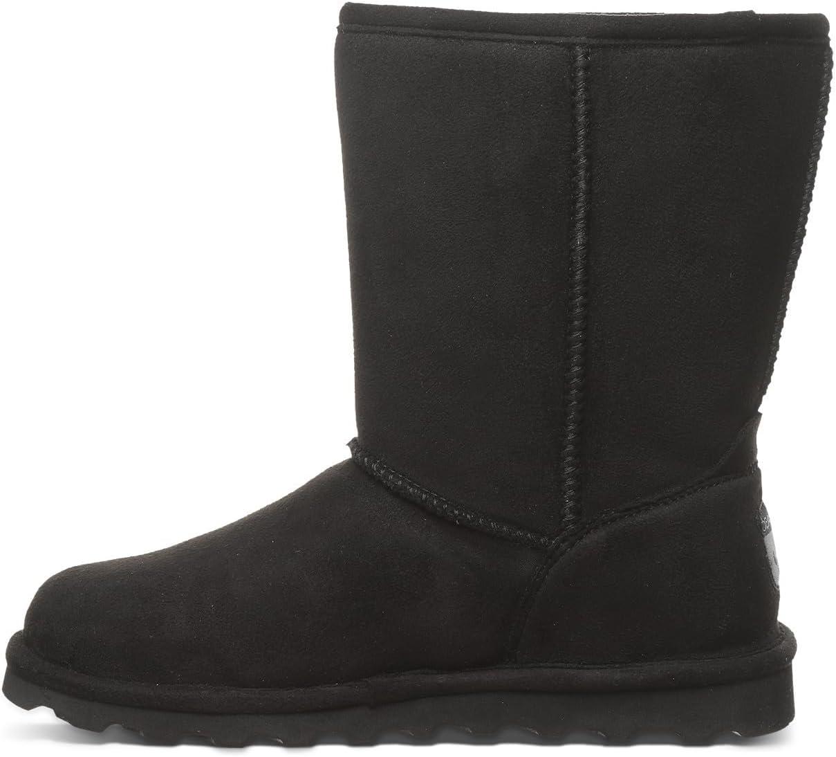 Bearpaw Women’s Elle Short Vegan Slouch Boots(Black) - BEARPAW