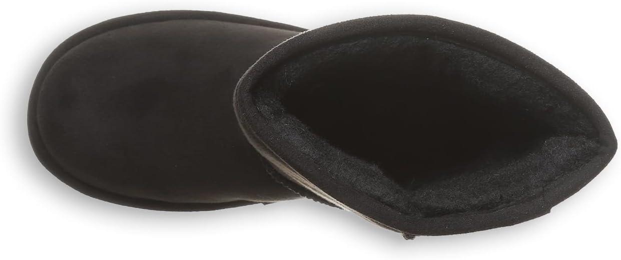 Bearpaw Women’s Elle Short Vegan Slouch Boots(Black) - BEARPAW