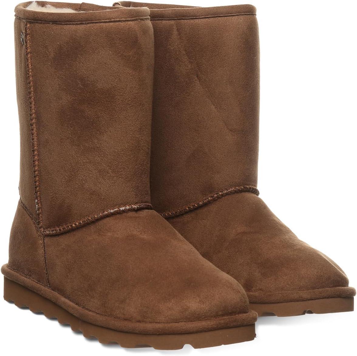 Bearpaw Women’s Elle Short Vegan Slouch Boots(Hickory II) - BEARPAW