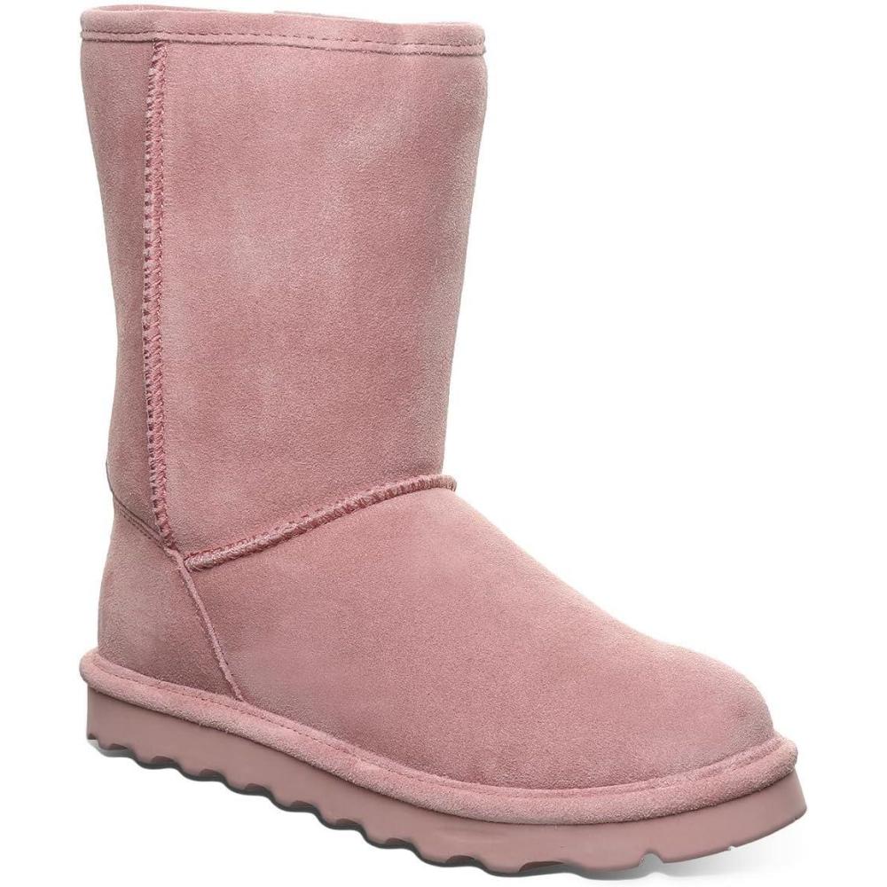 BEARPAW Women’s Elle Short Winter White Size 7 | Classic Suede Pull On ...