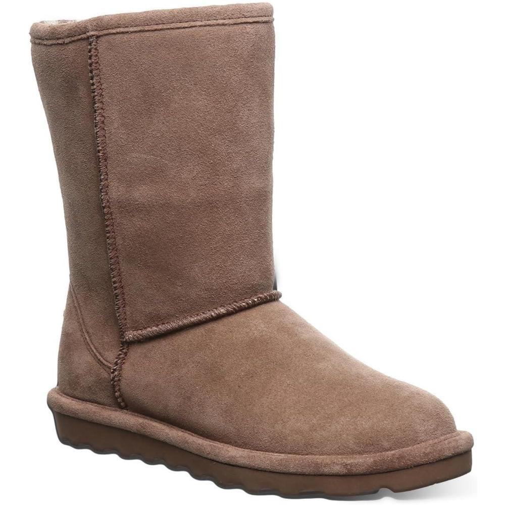 BEARPAW Women’s Elle Short Winter White Size 8 | Classic Suede Pull On ...