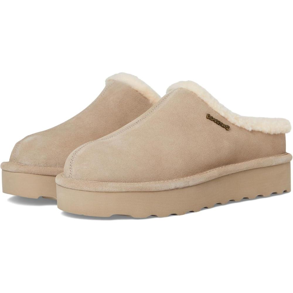 BEARPAW womens Izzy Platform Lo(Mushroom) - BEARPAW