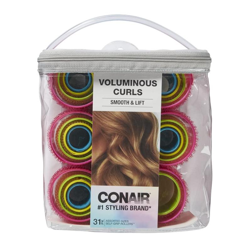 Conair Foam Self Grip Hair Rollers, Hair Curlers with Self Grip, Foam ... Conair Foam Self Grip Hair Rollers, Hair Curlers with Self Grip, Foam ...