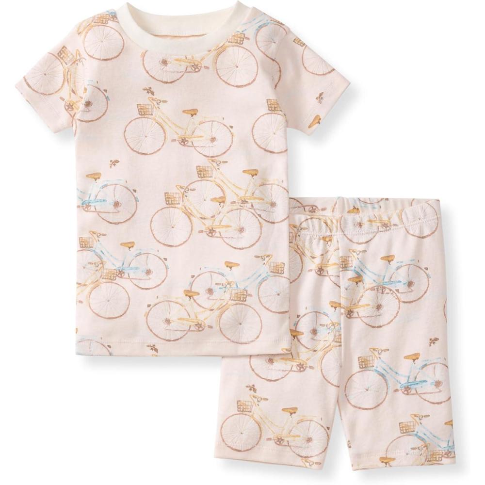 Burt’s Bees Baby baby-girls Pajamas, Short Sleeve Tee and Shorts 2 ...