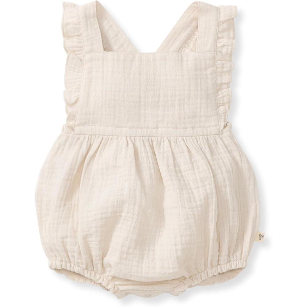 Burt’s Bees Baby baby-girls Romper, 100% Organic Cotton One-piece ...