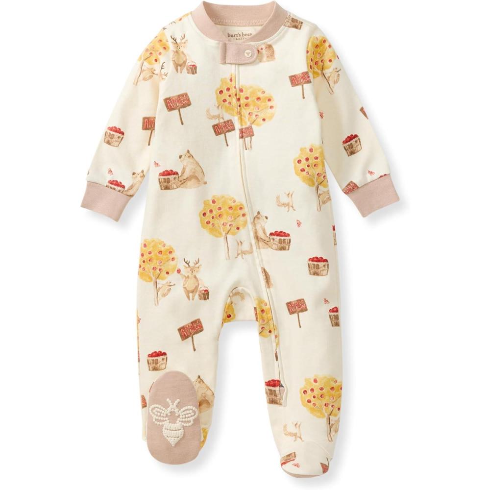 Burt’s Bees Baby Boys Sleep and Play PJs, 100% Organic Cotton One-Piece ...